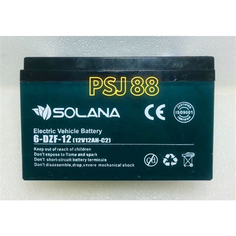 Jual Baterai Aki Solana V Ah Electric Vehicle Ev Battery Dzf Sepeda Listrik Motor