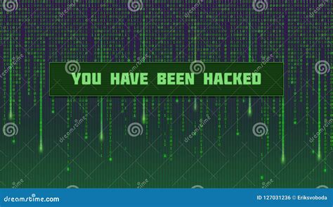 Screen With Binary Computer Code Code Listing Like In Matrix With