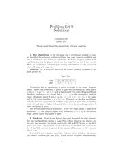 Problem Set 11 Solutions Problem Set 9 Solutions Economics 1051 Spring 2011 Please E Mail
