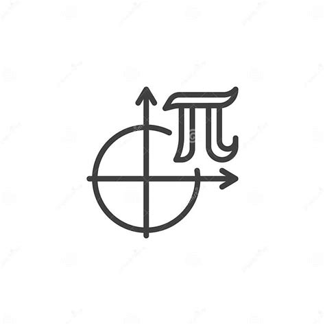 Diameter Radius Line Icon Stock Illustration Illustration Of Linear 284983040