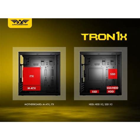 Jual Ada Stock Casing Gaming Armaggeddon Tron X Casing Pc M Atx Rgb Front Panel Shopee