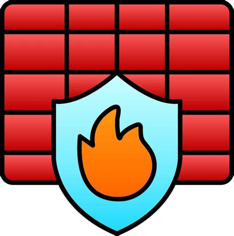 Firewall Line Filled Gradient Icon 42176551 Vector Art At Vecteezy