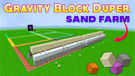 Gravity Block Duper Sand Farm 1 20 Minecraft Bedrock And Pocket Edition