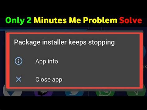 How To Fix Package Installer Keeps Stopping Mi Vivo Oppo Samsung Redmi Package Installer Has