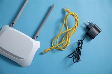 Premium Photo Wi Fi Router On The Blue Background