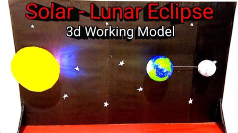 Solar Eclipse Lunar Eclipse Earth Rotation Working Model School