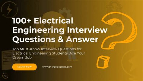 100 Electrical Engineering Interview Questions The Royal Coding