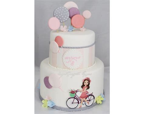 Belastorti Ge ტორტები საბავშვო გოგონა ველოსიპედით