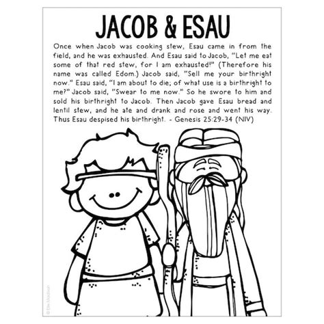 Jacob And Esau Coloring Pages Photos [2025]