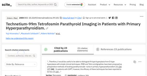 Technetium 99m Tetrofosmin Parathyroid Imaging In Patients With Primary