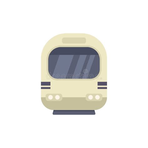 Modern High Speed Train Approaching Station Platform Stock Illustration