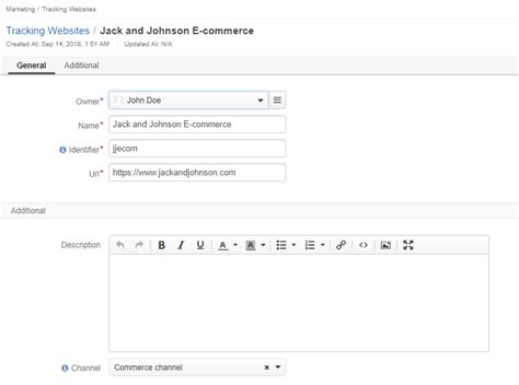 Tracking Websites Orocommerce Orocrm And Oroplatform Documentation
