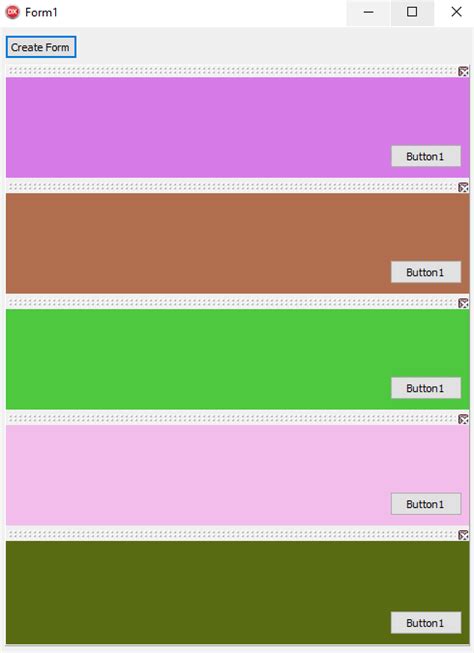 Delphi Docking Form Horizontally Without Showing Form Stack Overflow