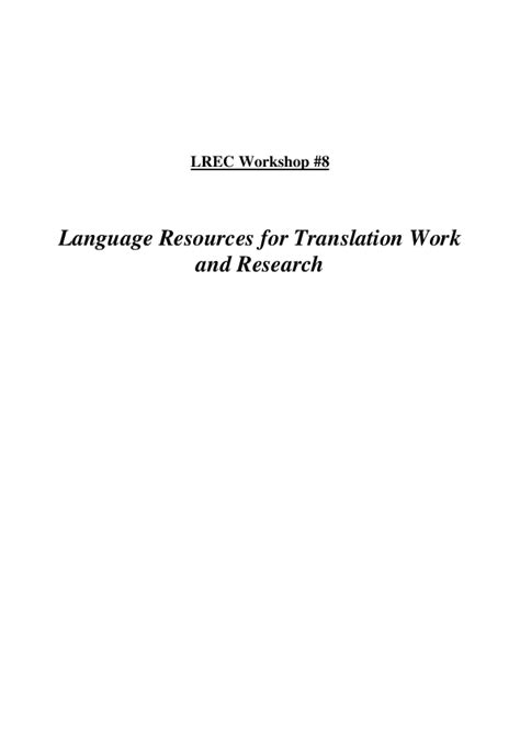 Pdf Comparable Corpora In Translation Research Overview Of Recent Analyses Using The