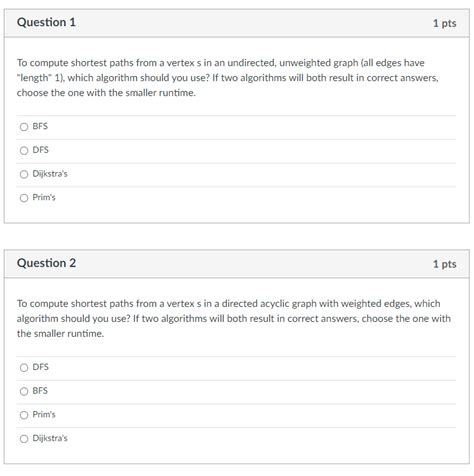 Solved Question Pts To Compute Shortest Paths From A Chegg