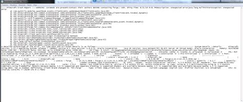Crash When I Play In Any Server Java Edition Support Support Minecraft Forum Minecraft Forum