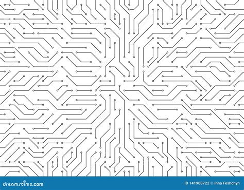 Circuit Board Background Vector Electronic Background Electronics Board Stock Vector