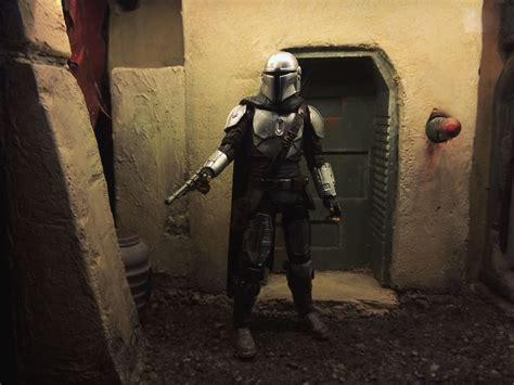 Star Wars Mandalorian Diorama Display Box For 375 Action Figures The Clients House In Nevarro