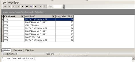 perintah script sql fungsi char length mysql server gudang sourcode