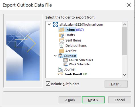 Export Entire Calendar Items From Office Microsoft