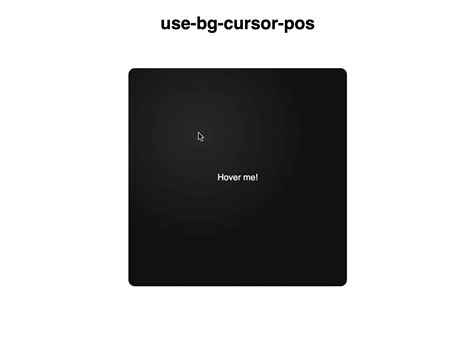 Github Tdjsnellinguse Bg Cursor Pos This Library Provides A Custom