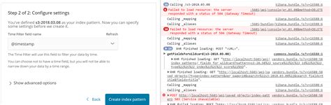621 Unable To Create Default Index Pattern 503 Service Unavailable