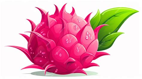Premium Vector Dragon Fruit Vector On A White Background