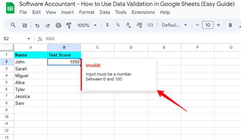How To Use Data Validation In Google Sheets Easy Guide