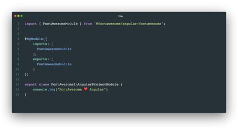 Using Fontawesome In Angular V5 Applications By Houssam Yahiaoui Medium