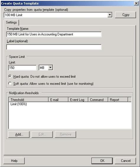 configuring volume and folder quotas on windows windows spiceworks