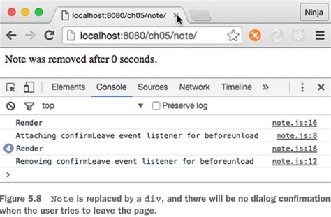 Beforeunload Event Not Firing In Reactjs But Working In Standard
