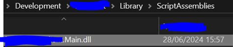 assembly load does not find dll in scriptassemblies on one computer but does on an other