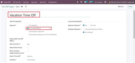 Accrual Plans And Activity Types Setup In US Company Using Odoo 16