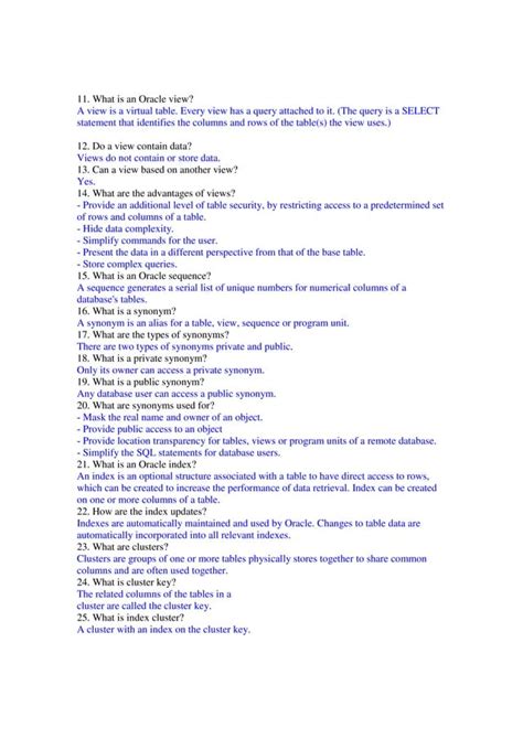 Oracle Dba Interview Pdf