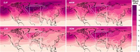 Standard Deviation Of Daily Mean Sea Level Pressure Hpa From Era5