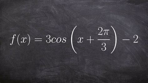 How To Graph The Cosine Graph With Multiple Transformations