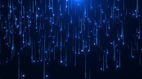 futuristic digital rain binary code matrix background data flow cyber computing technology