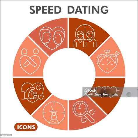 현대 속도 데이트 인포 그래픽 디자인 템플릿 오렌지 배경에 8 단계 도넛 디자인과 사랑 인포그래픽 시각화를위한 시간 프레젠테이션날짜 시간 템플릿입니다 크리에이티브 벡터 10