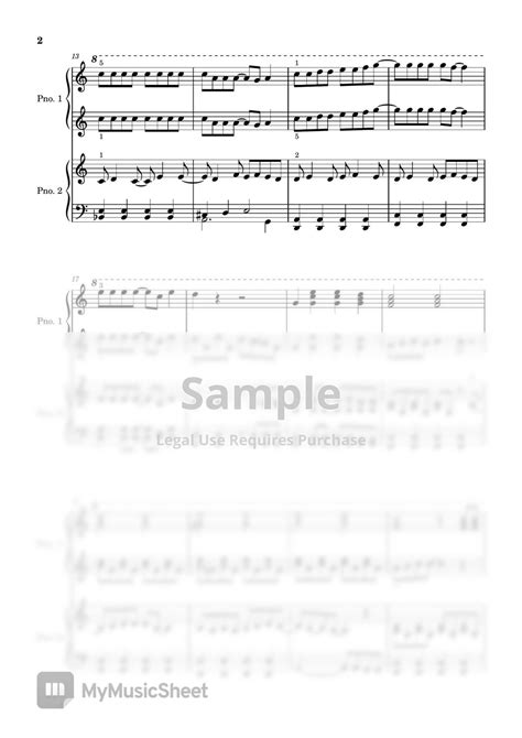 방용석 포켓몬스터 OST 엔딩 우리는 모두 친구 4 hands CM Sheets by habbi