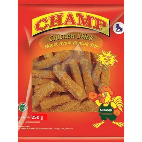 Jual Champ Chicken Nugget Stick 250 Gram Naget Ayam Shopee Indonesia
