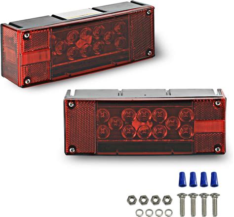 True Mods 16 Inch 11 Red 12v Led Trailer Light Bar Dot