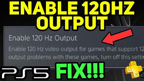 Ps5 Enable 120hz Output Easy New Youtube