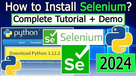 how to install selenium on windows 10 11 [ 2024 update ] in python 3 12 2 youtube