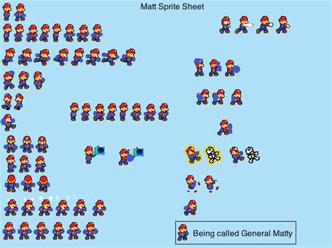 Matt Sprite Sheet General Version By Jennyjenny100 On Deviantart