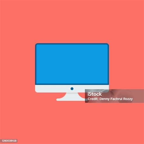데스크톱 모니터 아이콘 벡터 스톡 일러스트 디자인 템플릿입니다 0명에 대한 스톡 벡터 아트 및 기타 이미지 0명 Lcd Tv 인물 Istock