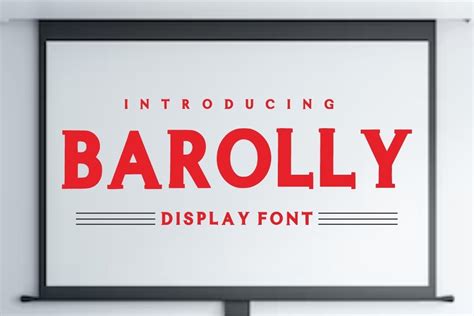 Barolly font | free download for WEB