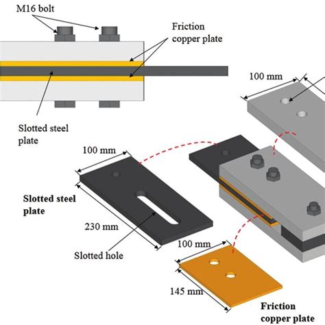 Details Of The Friction Damper Download Scientific Diagram