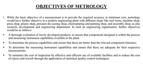 ch 1 introduction to metrology linear and angular measurement pptx