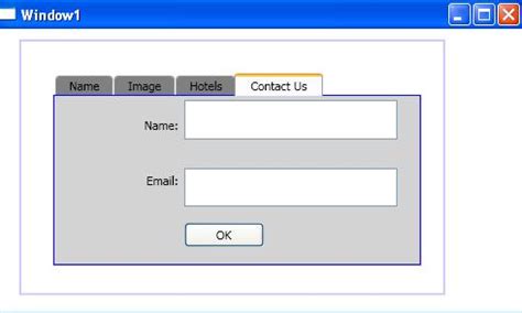 Tab Control In Wpf