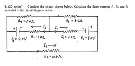 Solved 6 20 Points Consider The Circuit Shown Below